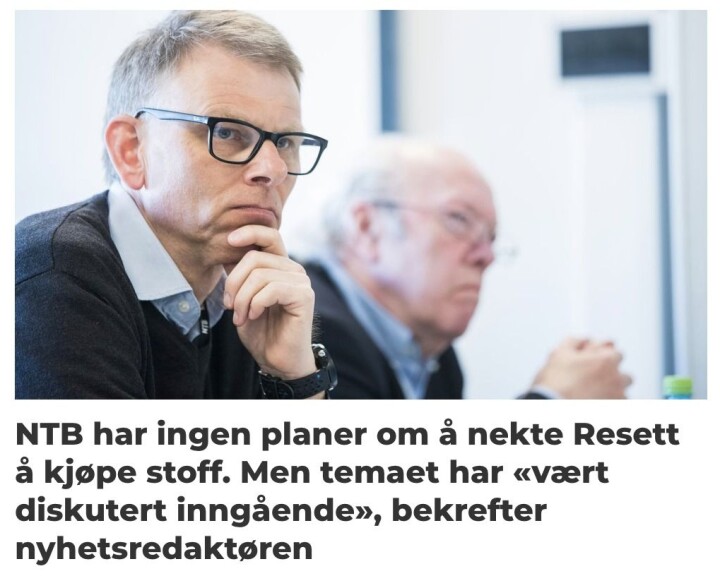 NTB-ansatte frykter alternative medier svekker byråets troverdighet ... NTB-ansatte frykter alternative medier svekker byråets troverdighet ...
